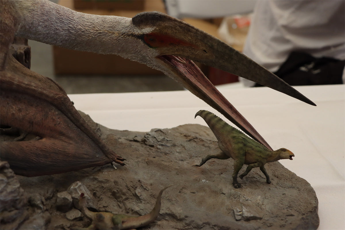 MuSee Studio 1/15 Scale Hatzegopteryx Hunting Microhadrosaurus Scene S ...